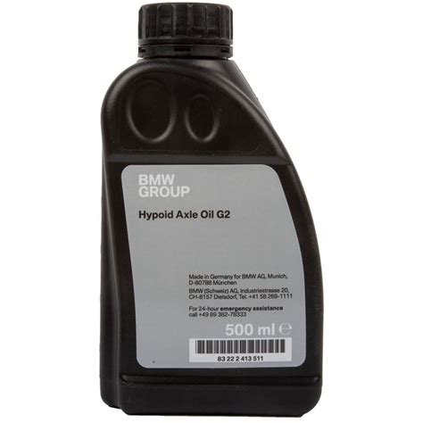 BMW Hypoid Axle Oil G2 75w85 500ml 83222413511 (F20 F30 G20 F32 F10 G30 ...