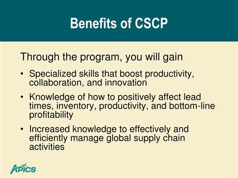 PPT APICS Certified Supply Chain Professional CSCP An Introduction PowerPoint Presentation