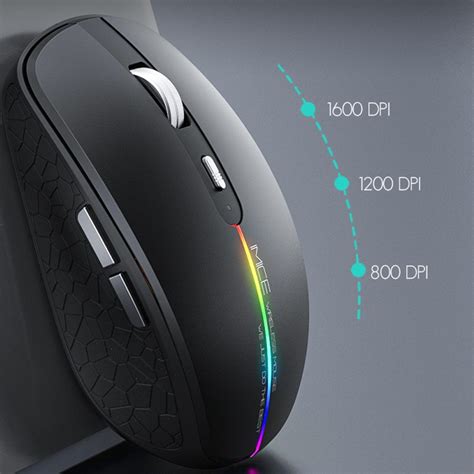 Imice G904 Dual Mode 6 Key Silent Wireless Gaming Mouse Black