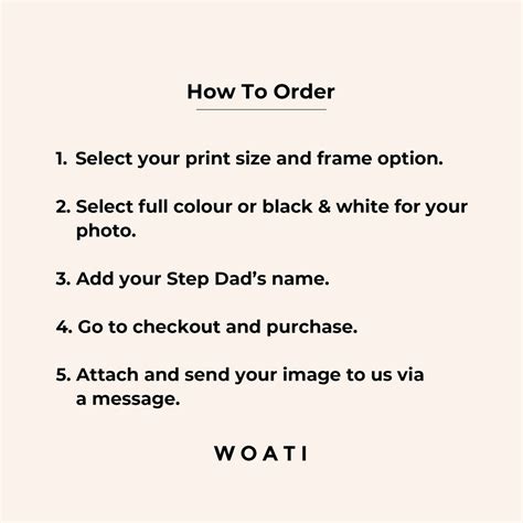 Personalised Step Dad Gift Custom Stepdad Print By Woati
