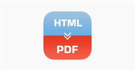 ‎html To Pdf App On The App Store