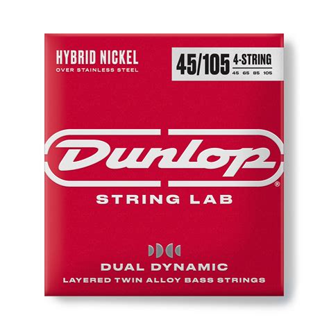 Dunlop Dual Dynamic Bass Strings Tap Into Both Nickel Steel For Bold Assertive Grooves