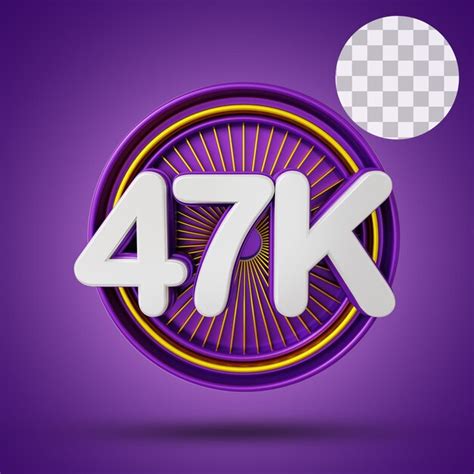 Premium Psd 47k Numeric With Stage 3d Rendering