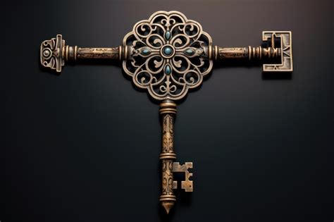 Premium Photo Timeless Ancient Magic Key Generate Ai