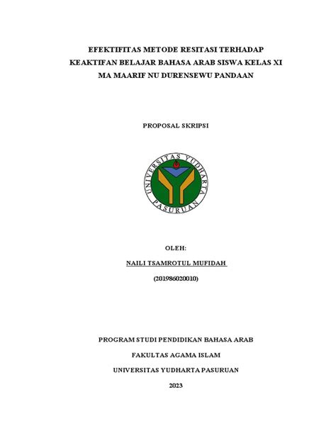 Proposal Sempro Pdf