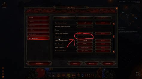 Diablo Why Won T My Escape Key Work In The Keybindings Arqade