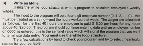 Solved Using The While Loop Structure Write A Program To