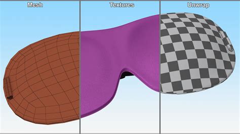 Sleep Mask Pink 3d Model 19 3ds Blend C4d Fbx Max Ma Lxo Obj