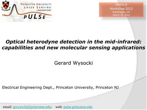 Pdf Optical Heterodyne Detection In The Mid Infrared … Heterodyne