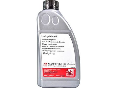 Масло трансмиссионное синтетическое 1л в ГУР Power Steering Fluid FEBI ...