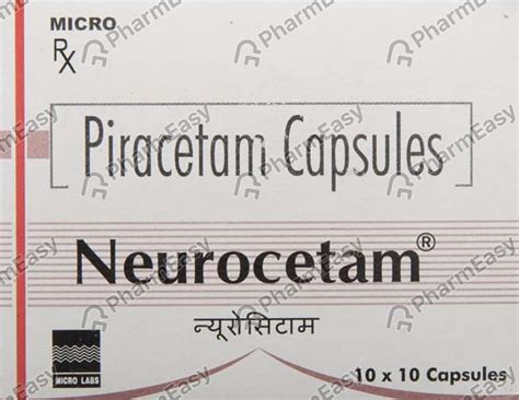 Neurocetam 400 Mg Capsule 10 Uses Side Effects Price And Dosage