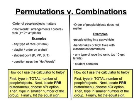 102 Using Combinations And The Binomial Theorem Ppt