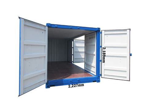 20ft Open Side Shipping Container Ral 5010 Bsl Containers Ltd