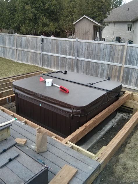 Hot Tub Deck Design Trex Deck Re Work For In Ground Hot Tub