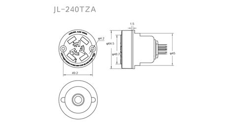 Longjion Jl 240tza External Mounting 7 Pin Nema Socket Photocontrol Dimming Receptacle Rear Cover