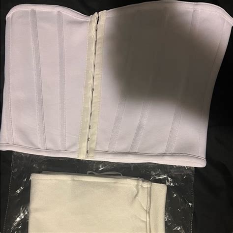 Shane Justin Skirts Shane Justin Two Piece White Corset Skirt Set Poshmark