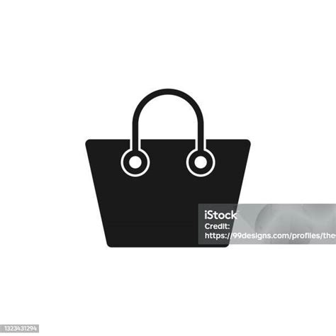 쇼핑 가방 아이콘 벡터 일러스트레이션 전자 상거래 온라인 상점 및 시장을위한 쇼핑 백 벡터 아이콘 디자인 웹 사이트 모바일 로고 기호 버튼 기호 앱용 쇼핑백 아이콘 벡터