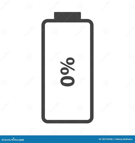 Battery Charge Level Indicator Bar Icon Full Empty Or Loading On White For Design Stock