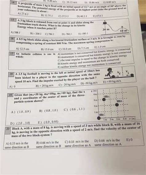 Solved A Projectile Of Mass Kg Is Fired With An Initial Chegg