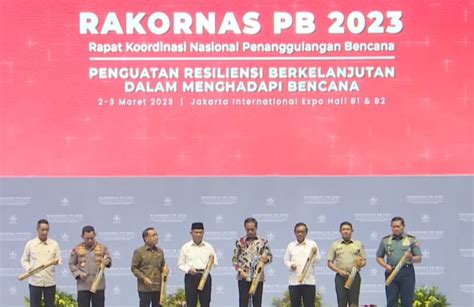 Presiden Jokowi Buka Rakornas Penanggulangan Bencana Inventif