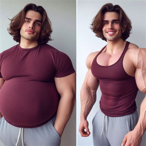 Weight Gain 6 Before And After Ai By Heavyryan On Deviantart