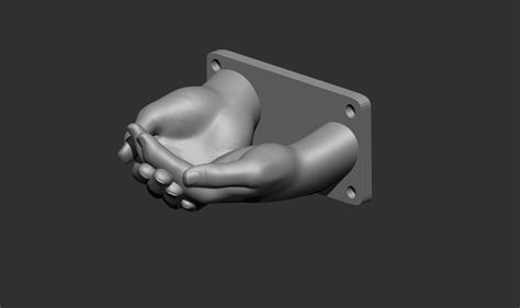 STL File For 3D Printing Hand Sculpture 3D Model Two Hands Wall Decor STL Files 3D Print File