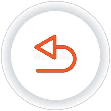 Undo Red Button Correct Fix Go Back Revise Mistake Error Stock
