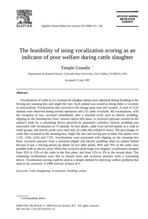 pdf the feasibility of using vocalization scoring as an indicator of
