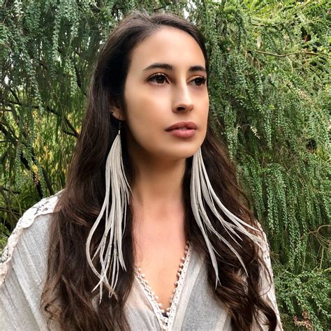 Extra Long Silver Feather Earrings Harbour Thread