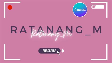 how to make a simple and easy text based youtube intro canva