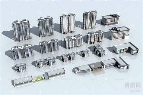 【全套 住宅小区 建筑3d模型】 Vr新中式有灯光有贴图max2016全套 住宅小区 建筑3d模型下载 Id2145933 免费3dmax模型