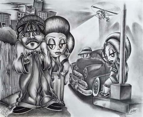Gangster Drawings Chicano Drawings Chicano Art Tattoos Art Drawings Gangster Tattoos