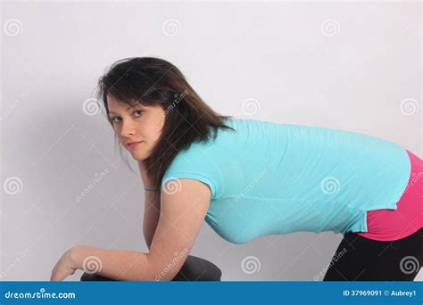 Brunette Teen Bent Over Telegraph