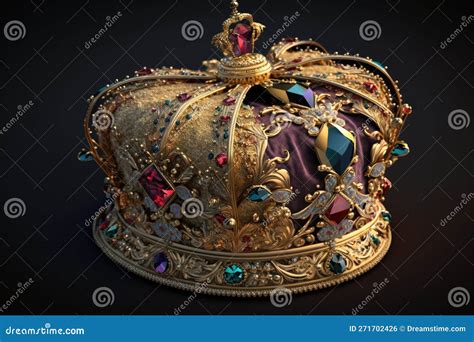 Crown Encrusted With Precious Stones Stock Image