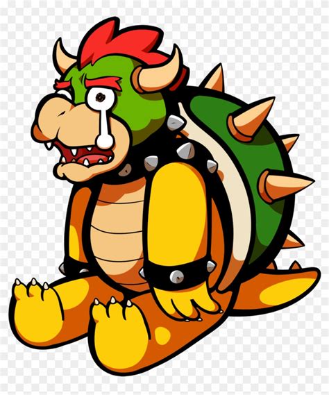 Cry Cry Bowser Bowser Defeated Hd Png Download 1000x1171231117