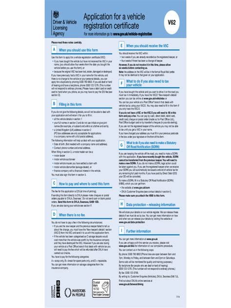 Dvla D1 Application Form Download