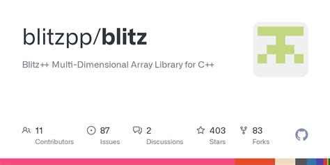 Blitz Examples Array Cpp At Main Blitzpp Blitz GitHub