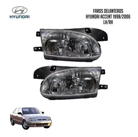 Faros Delanteros Hyundai Accent 98 06 Rhlh Mercadolibre
