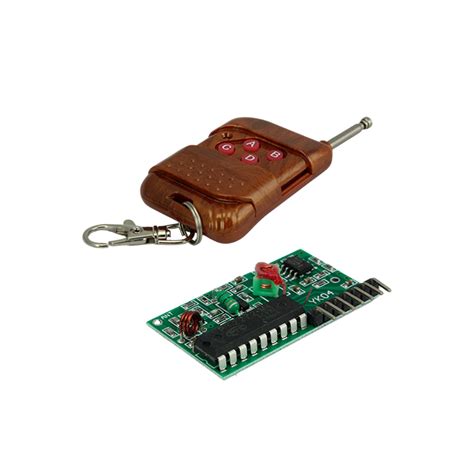 controle remoto rf 433mhz 4 canais com receptor roxo mixtou