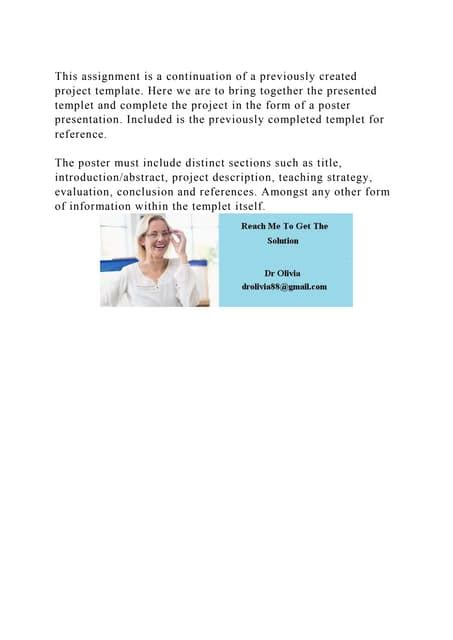 This Assignment Is A Continuation Of A Previously Created Project Tedocx