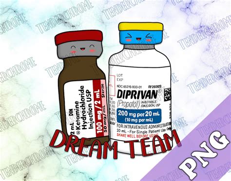 Propofol Diprivan Nursing Dream Team Icu Nurse Sticker Png Download