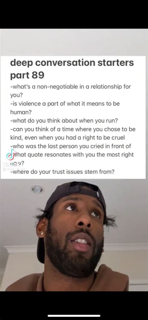 Deep conversation starter TikTok:4youreyes_ | Deep conversation starters, Writing therapy ...