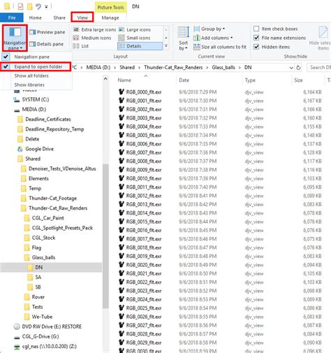 missing folder tree navigation panel in applications