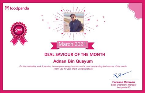 Adnan Bin Quayum On Linkedin Foodpanda Foodandmore
