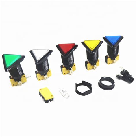 삼각형 323232mm 플라스틱 미니 Led 푸시 버튼 스위치 의 고품질 삼각형 323232mm