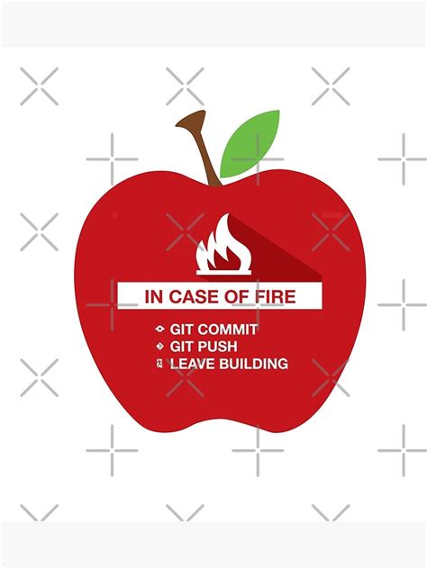 In Case Of Fire Github Poster For Sale By 4sale Redbubble