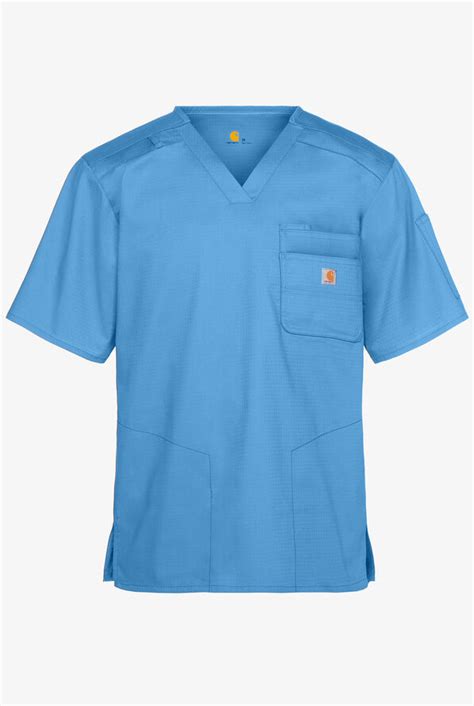 Carhartt Ripstop Stretch Rugged Flex Mens Scrub Top Stretch Scrubs