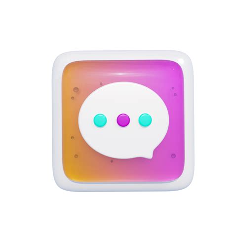 Chat Smartphone App Icon D Illustration Png