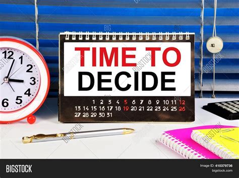 Time Decide Text Label Image Photo Free Trial Bigstock