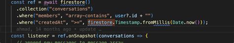 Firestore Snapshot Not Working With StartAt Function Issue 6512
